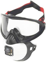 JSP Filterspec Pro stofmasker met ruimzichtbril inclusief 3 x P3 filter ...